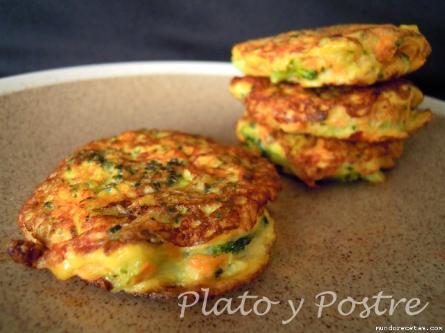 Tortitas de Brócoli y Zanahoria Tortitas de Brócoli y Zanahoria